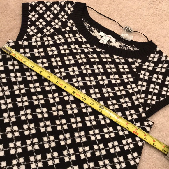 Style & Co. | Dresses | Nwt Style Co Blackwhite Diamond Pattern Dress ...